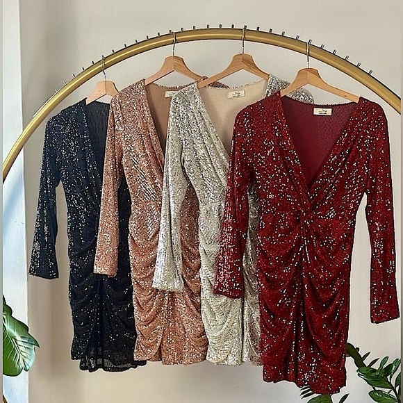 Dresses | Made In Italy Sequin Dress | Poshmark